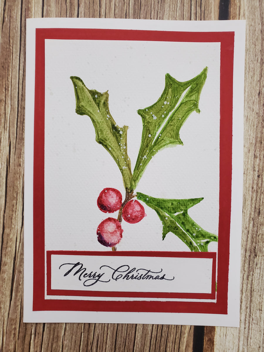 Watercolor Christmas Card Class – Ken Oliver Crafts