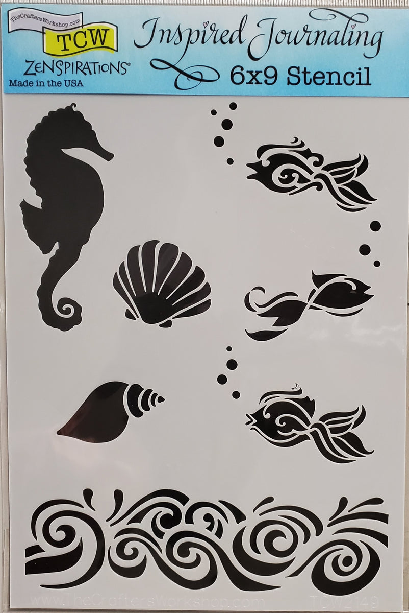 Stencil The Sea by Joanne Fink for The Crafter's Workshop – Ken Oliver ...